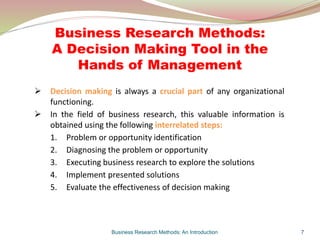 Introduction to business research methodology | PPT
