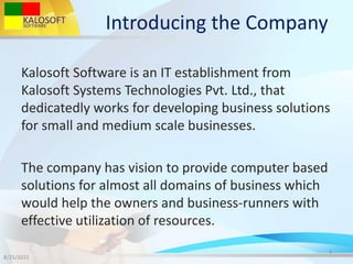 Introduction to business software tools | PPTX