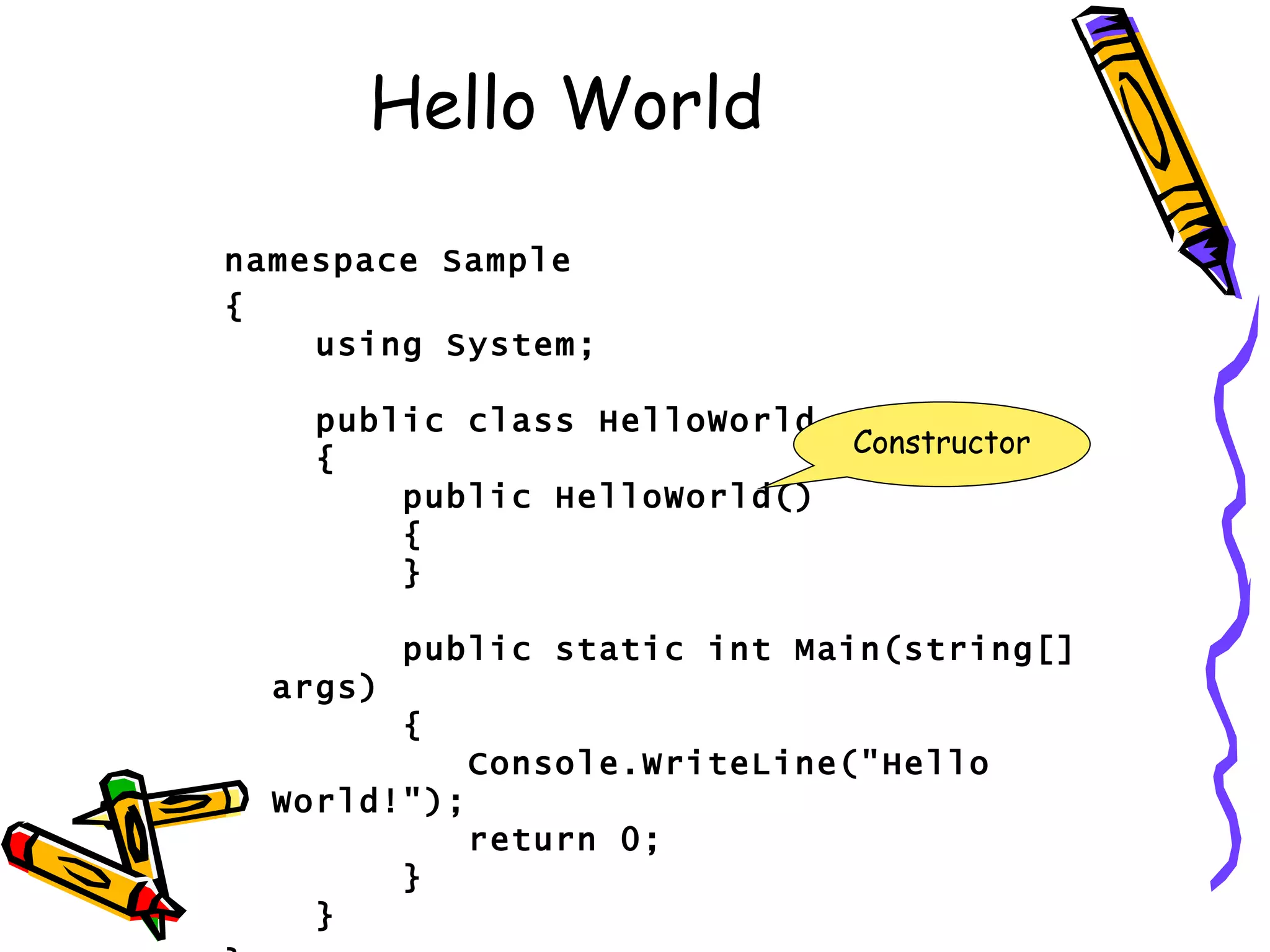 Introduction to c# | PPT