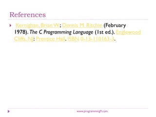 Introduction to c | PPTX
