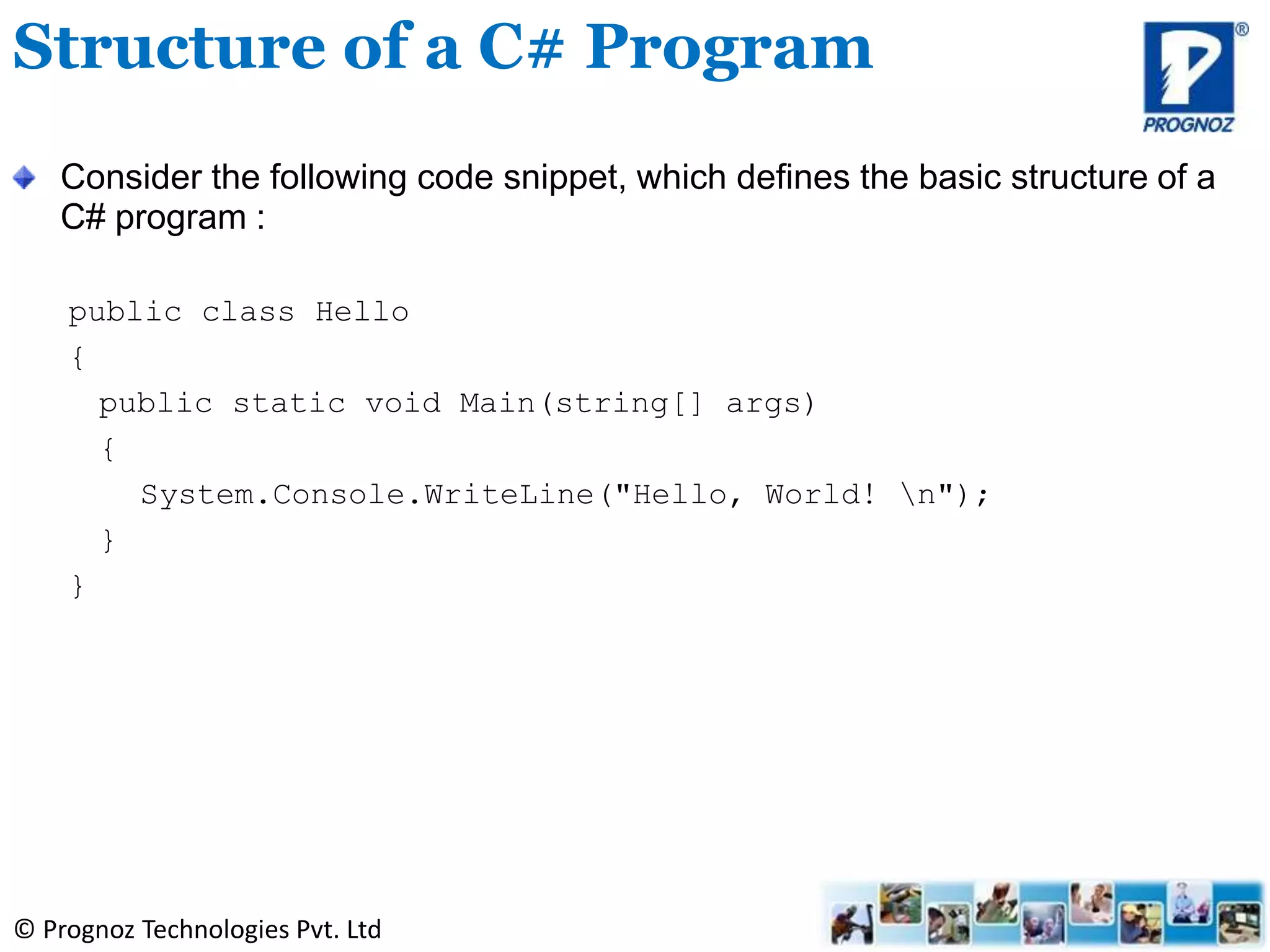Microsoft C# programming basics | PPSX
