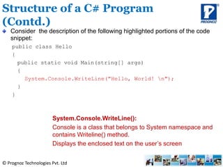 Microsoft C# programming basics | PPSX