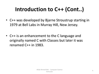 Introduction to C Language | PPTX