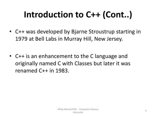 Introduction to C Language | PPTX