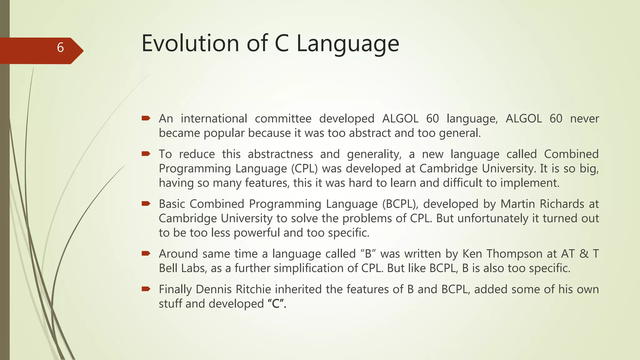 Introduction to C Language | PPT