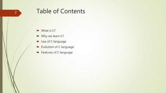 Introduction to C Language | PPT