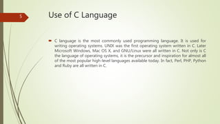 Introduction to C Language | PPT