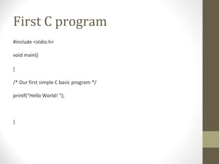 Introduction to c | PPT
