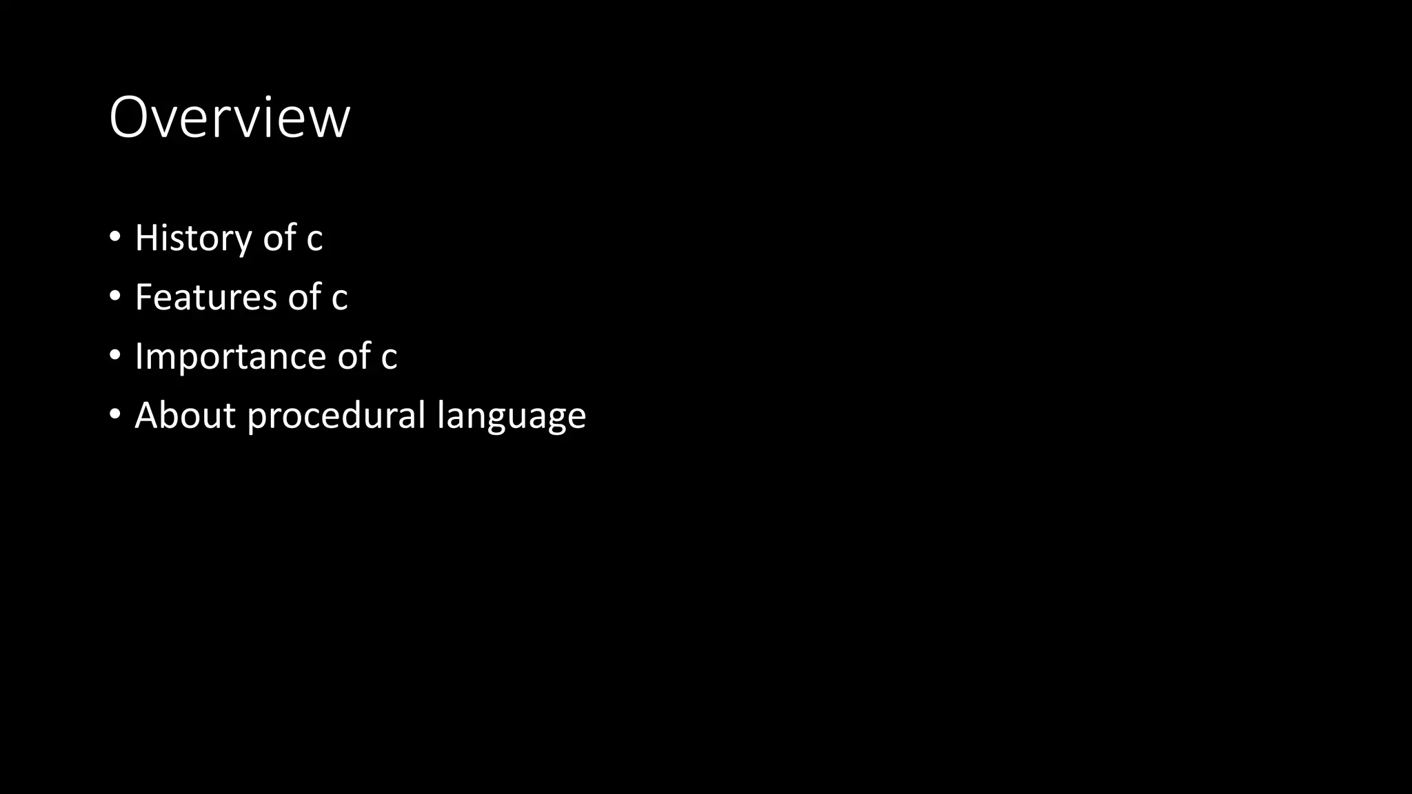 Introduction to c | PPTX | Programming Languages | Computing