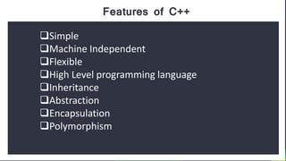 Introduction to c++ | PPT