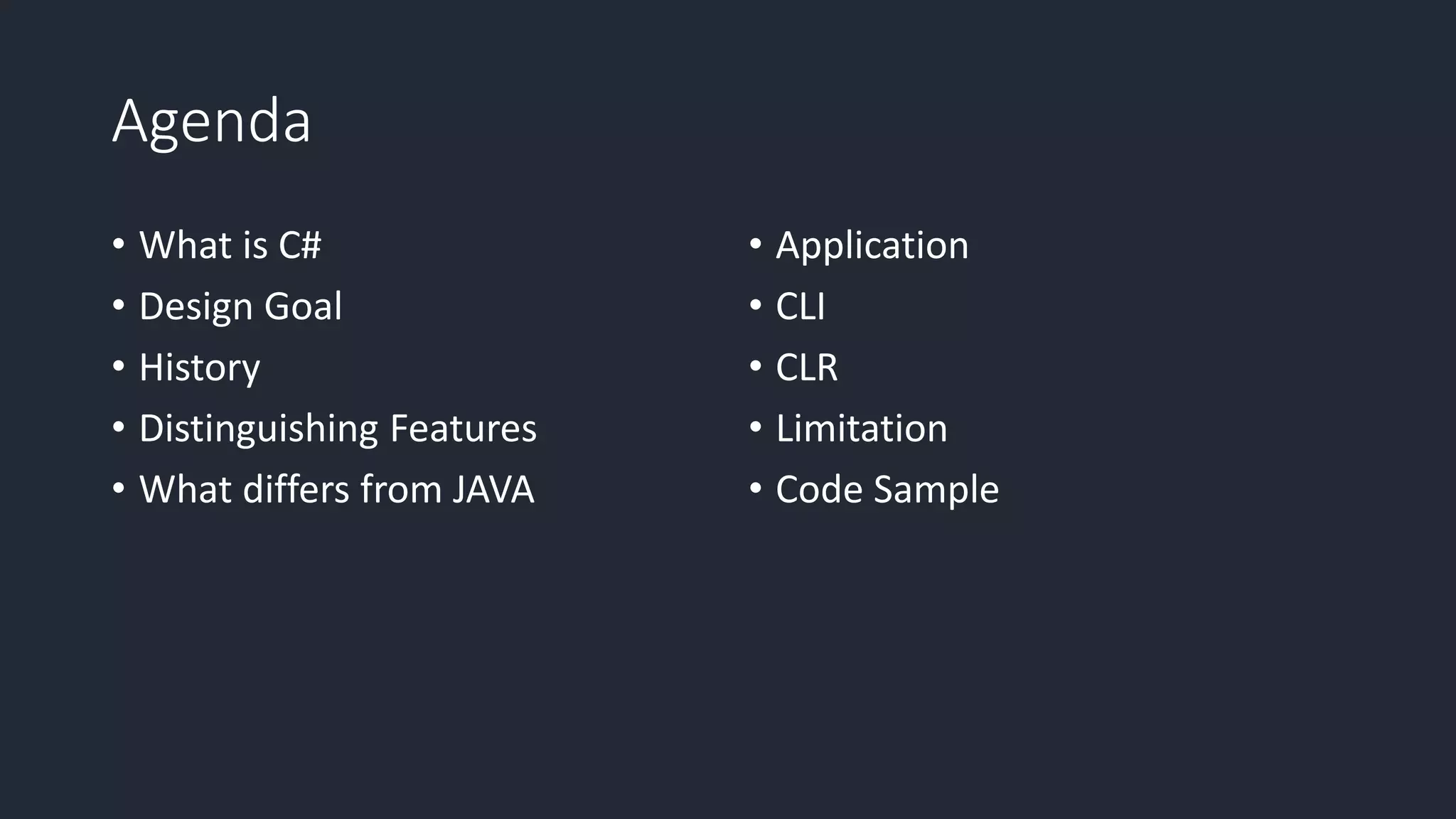 Introduction to c# | PPT