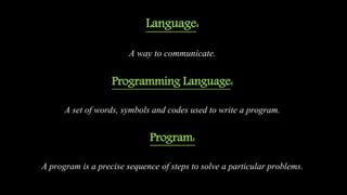 Introduction to c++ | PPTX | Programming Languages | Computing