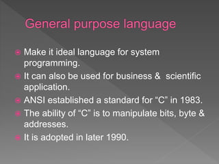 Introduction to C Programming | PPTX