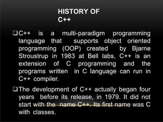 Introduction to c++ | PPT