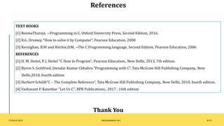 INTRODUCTION TO C PROGRAMMING AND ITS FEATURES | PPTX
