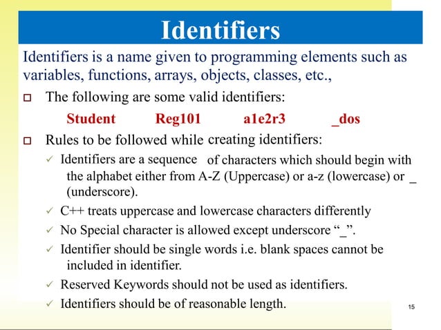 Introduction to C++.pptx learn c++ and basic concepts of OOP | PPTX | Programming Languages ...