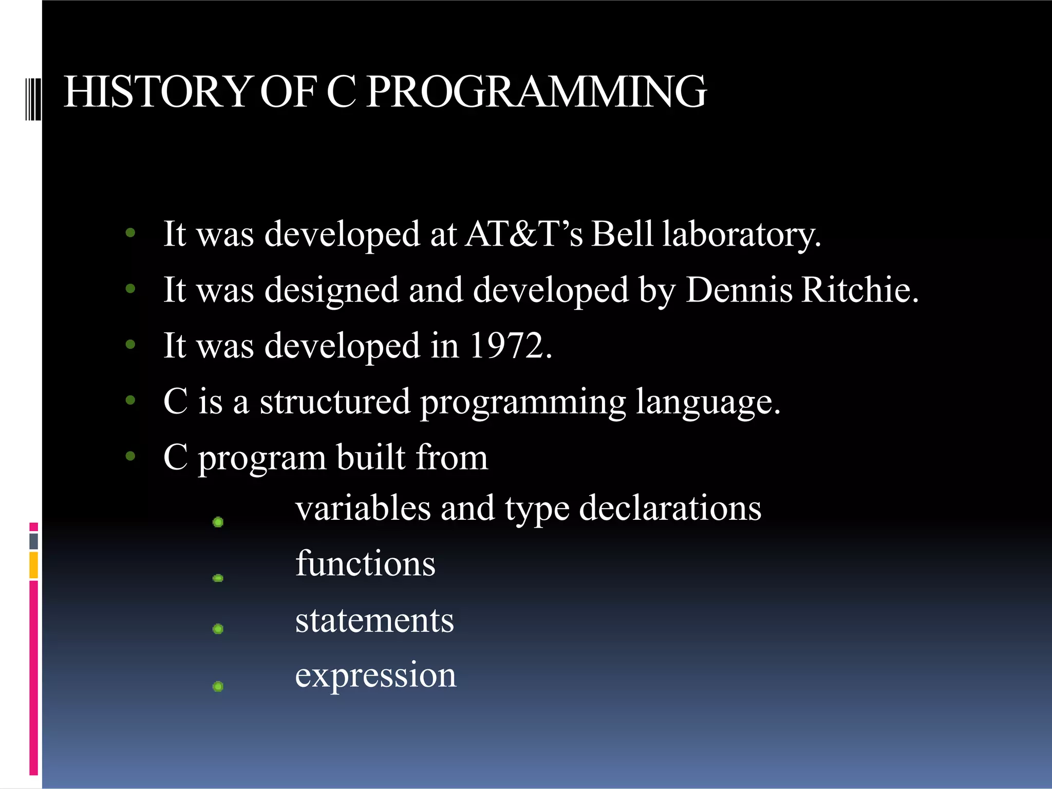 Introduction to c converted-converted | PPT