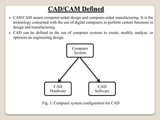 Introduction to CAD/CAM | PPTX