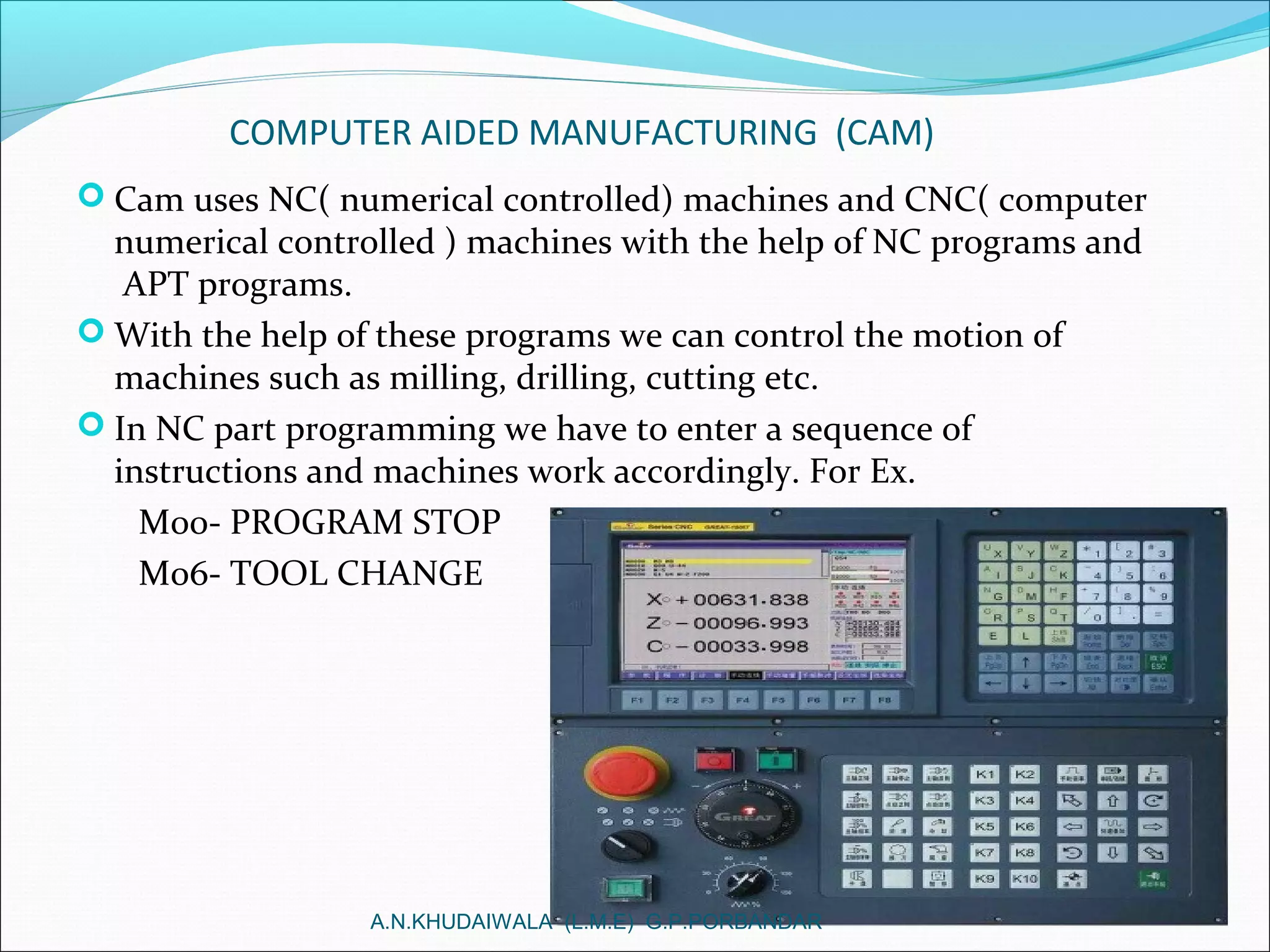 Introduction to CAD CAM in industries | PPT