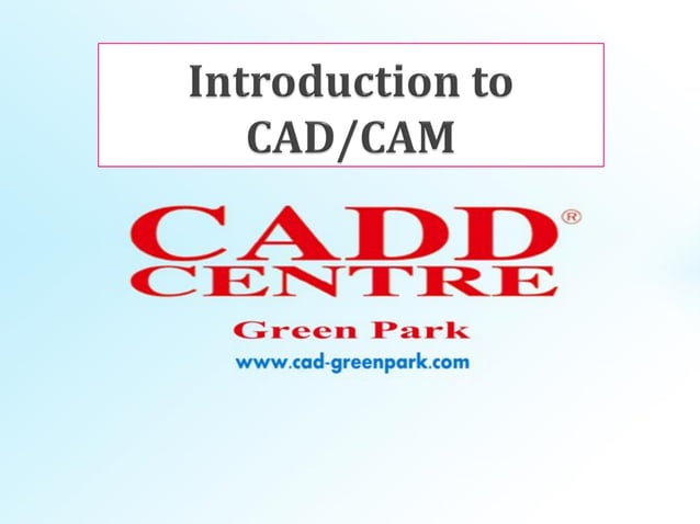 Introduction to cad/cam | PDF