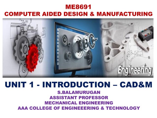 INTRODUCTION TO COMPUTER AIDED DESIGN & MANUFACTURING | PDF | Geography ...
