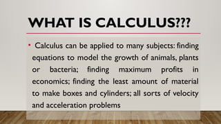 Basic Calculus: Introduction to Calculus | PPT