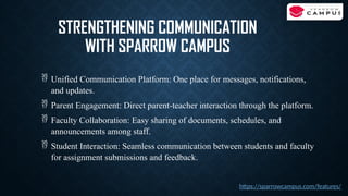 Revolutionizing Campus Management with Sparrow Campus | PPT