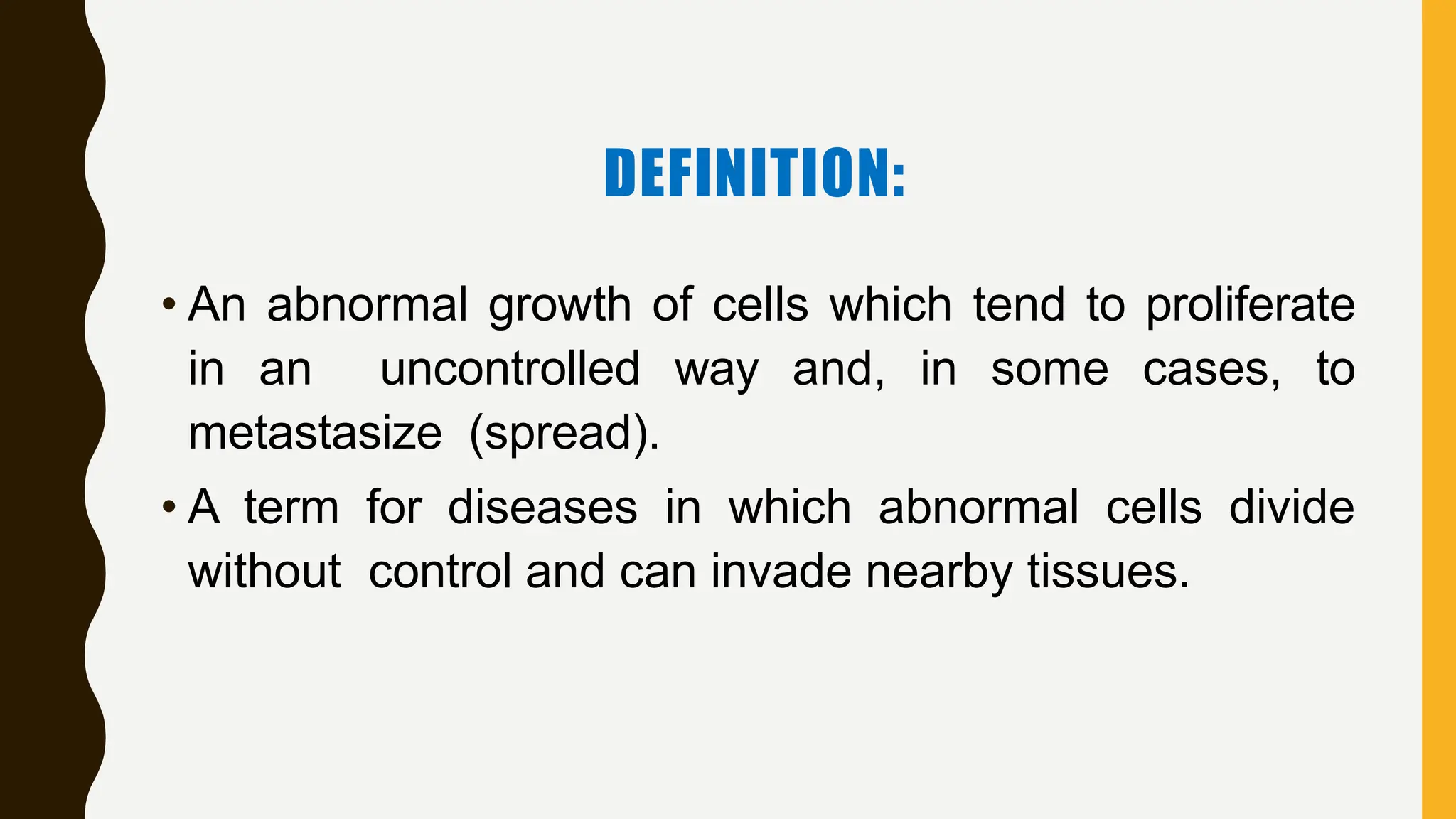 Introduction to cancer.pptxfor nursing students | PPTX