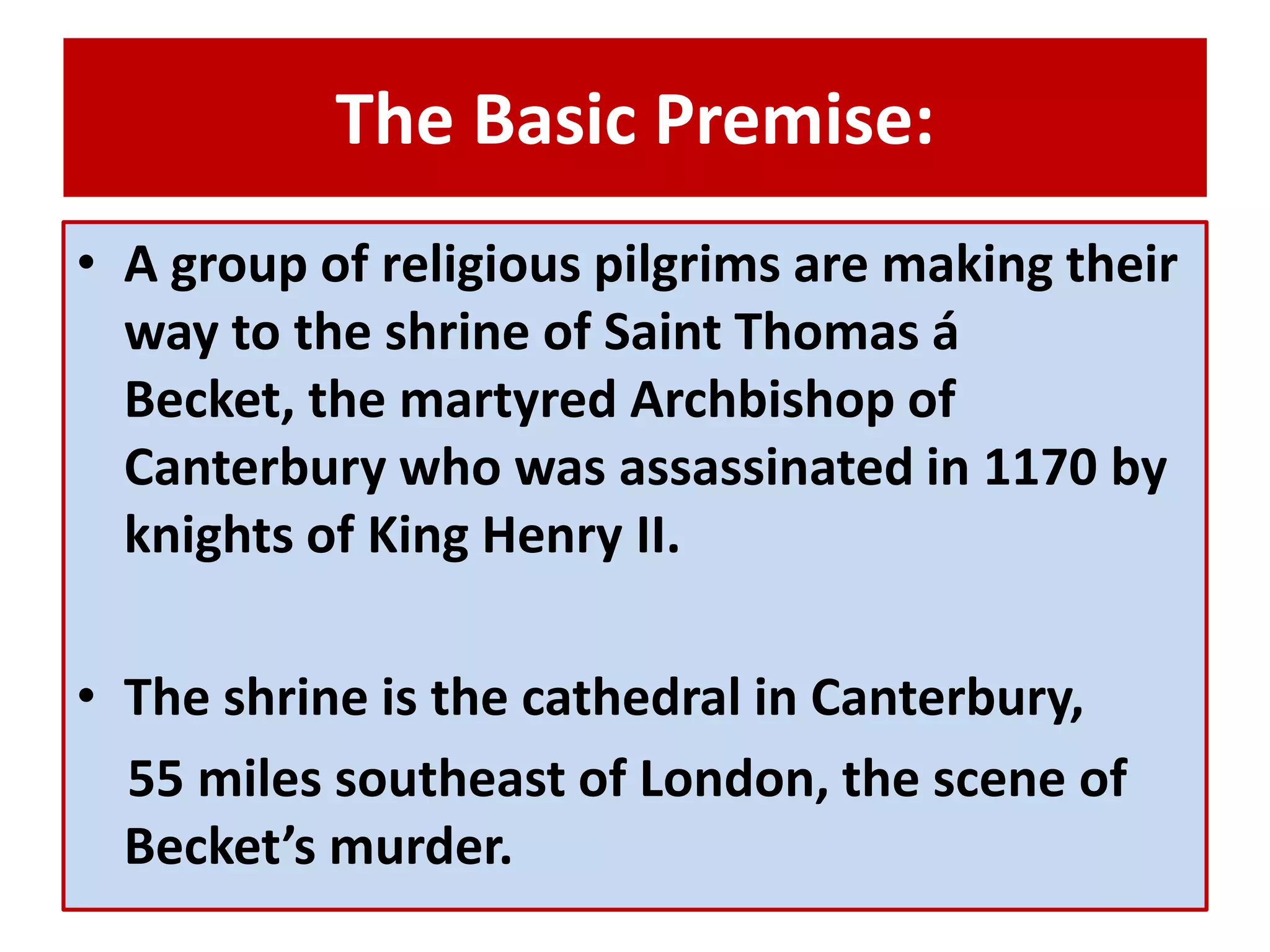 Introduction to Canterbury Tales | PPTX