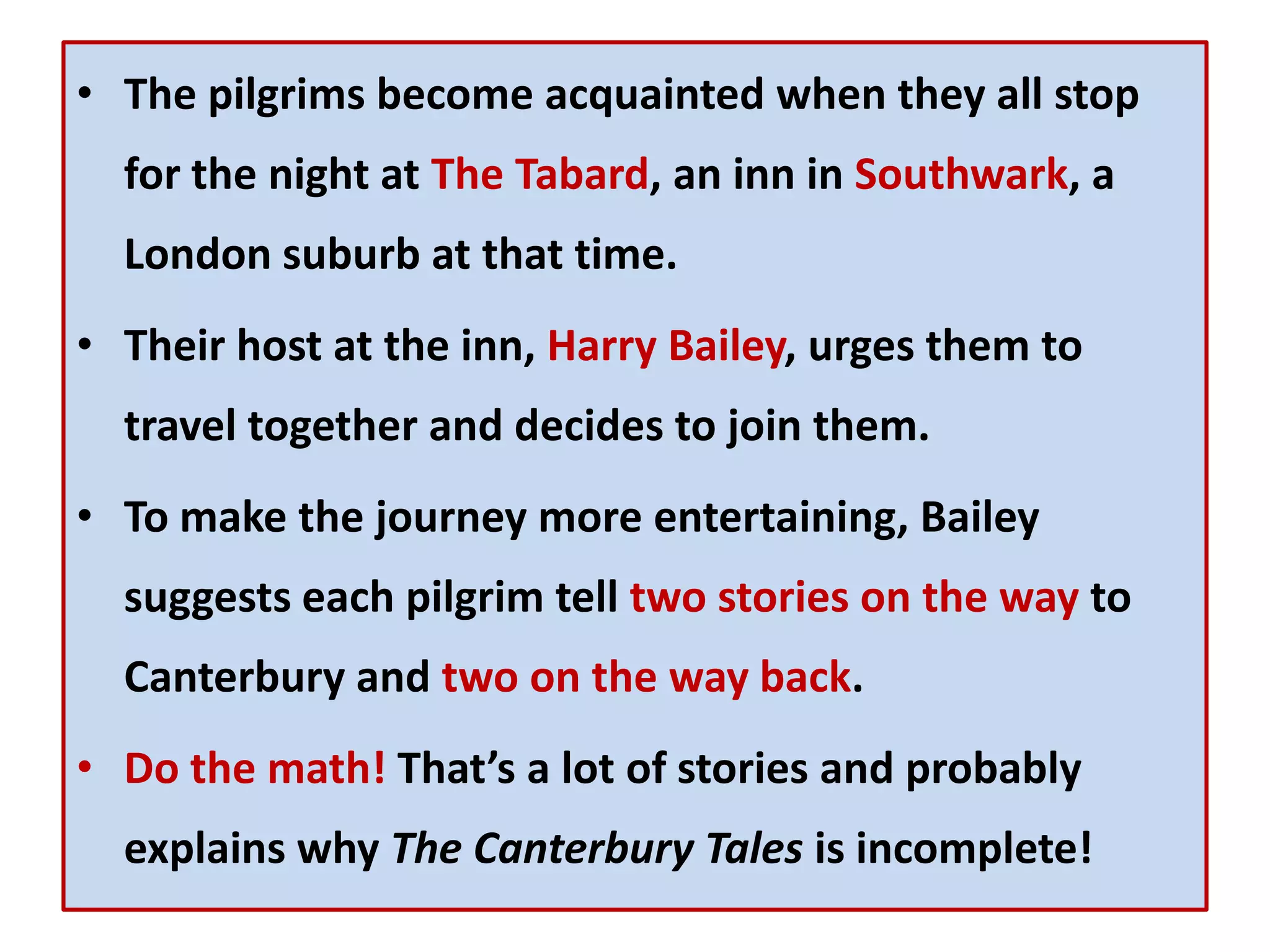 Introduction to Canterbury Tales | PPTX