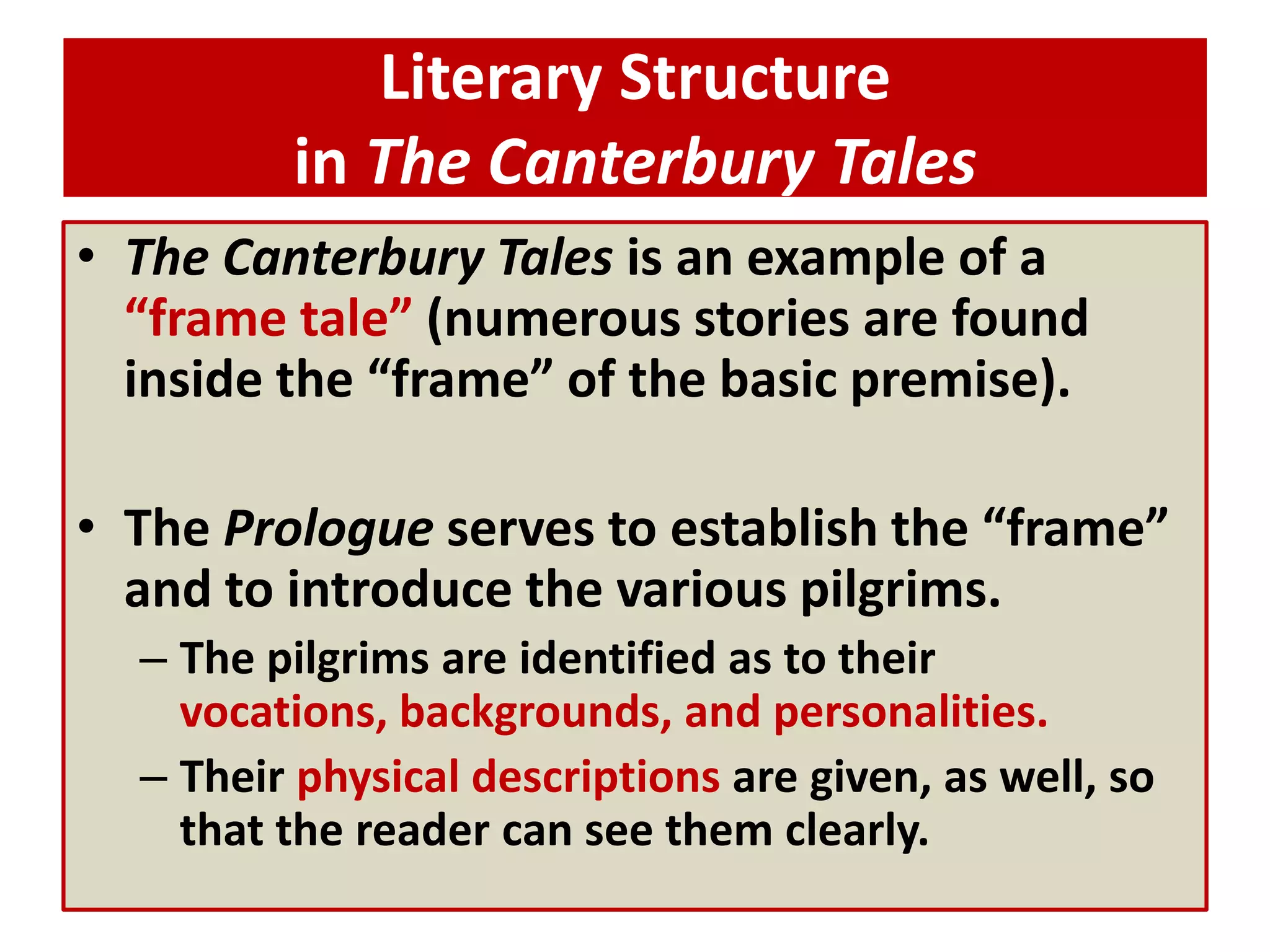 Introduction to Canterbury Tales | PPTX