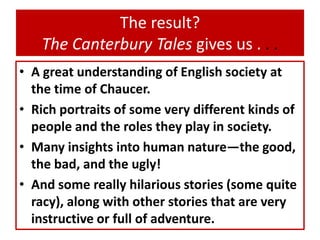 Introduction to Canterbury Tales | PPTX