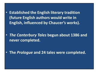 Introduction to Canterbury Tales | PPTX