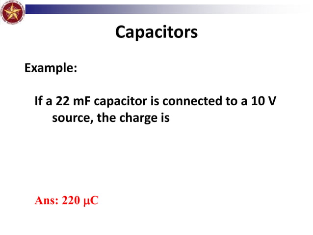 Introduction to Capacitors.ppt | Chemistry | Science