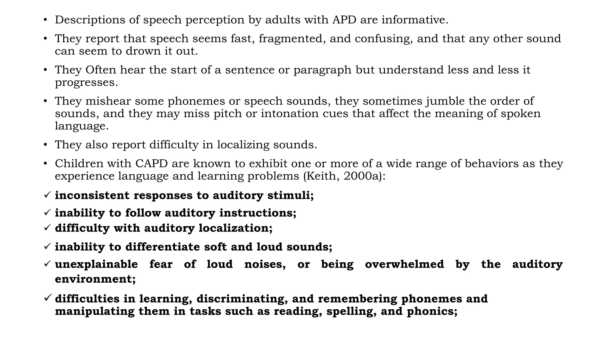 Introduction to CAPD - Signs & Symptoms | PPTX
