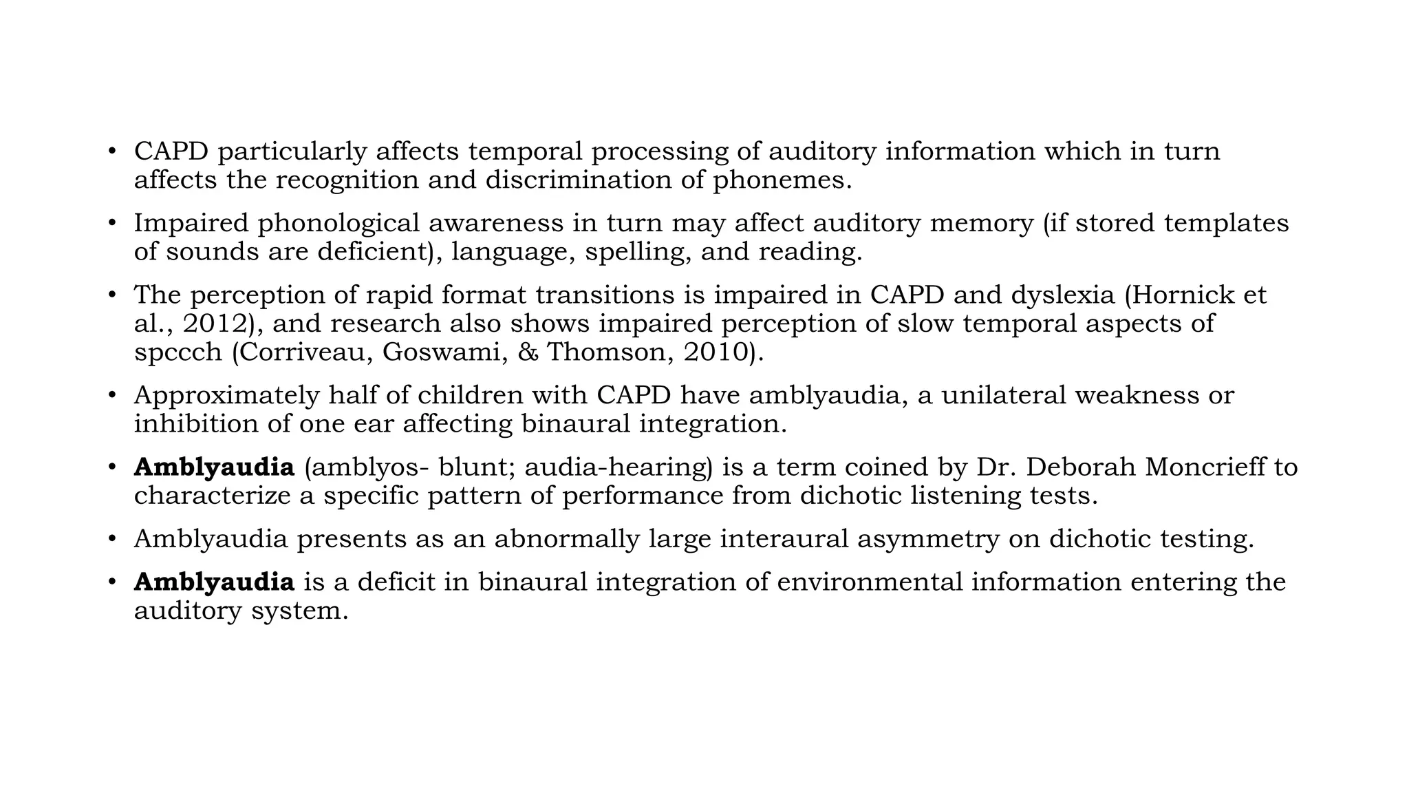 Introduction to CAPD - Signs & Symptoms | PPTX