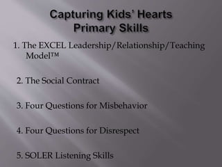 Introduction to Capturing Kids’ Hearts | PPT