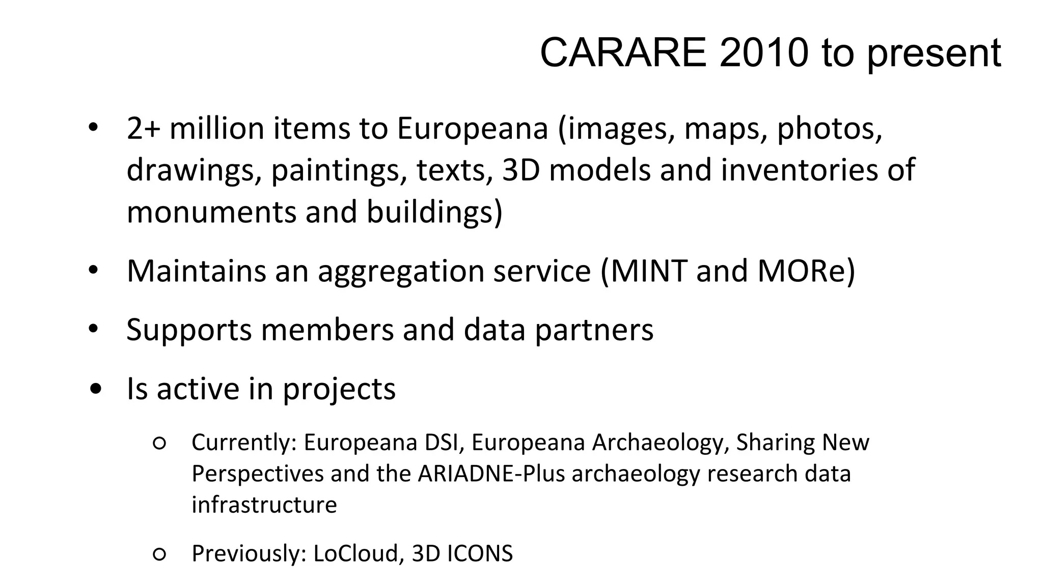 Introduction to CARARE | PPTX