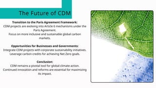 Introduction to Carbon Development Mechanism (CDM) By EARTHOOD.pptx