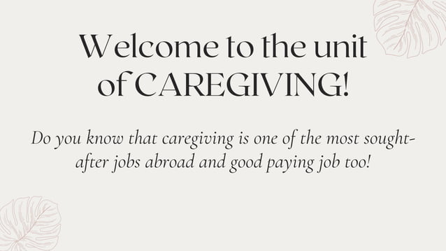 Introduction to caregiving | PDF