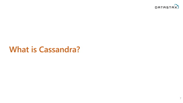 Introduction to Apache Cassandra | PPT