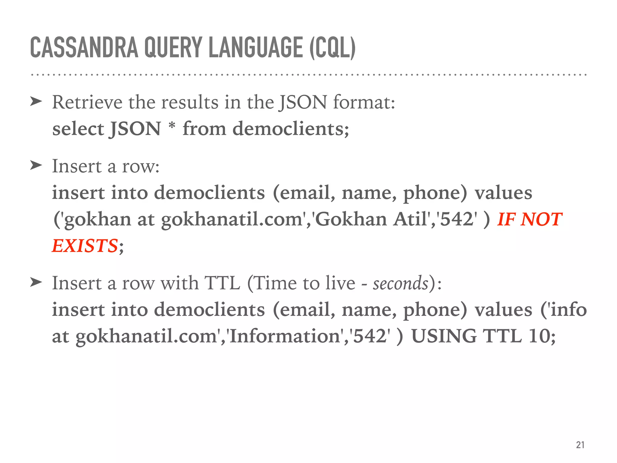 Introduction to Cassandra | PDF