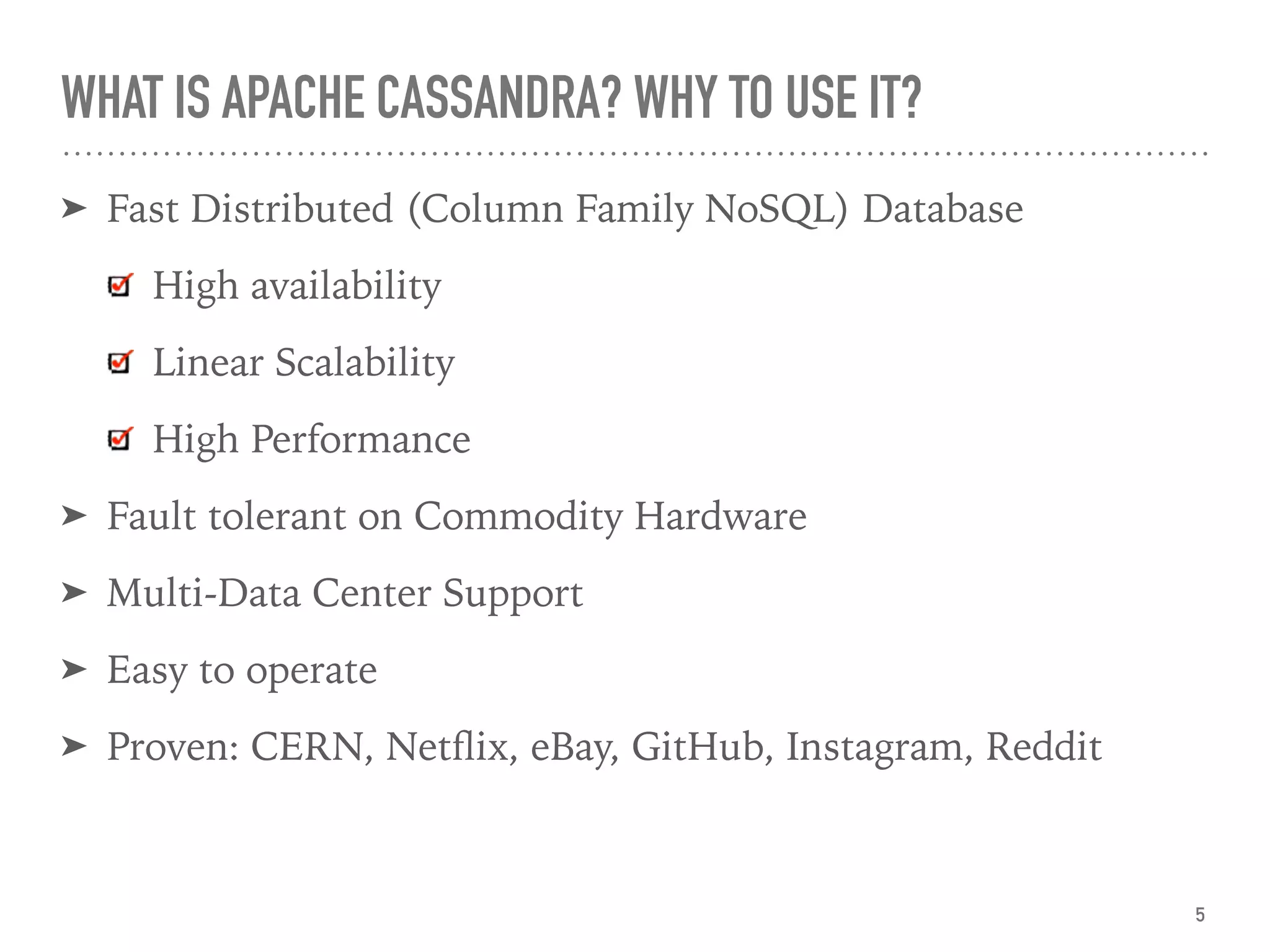 Introduction To Cassandra Pdf Databases Computer Software And
