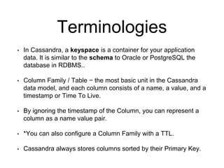 Introduction to NoSQL CassandraDB | PPT