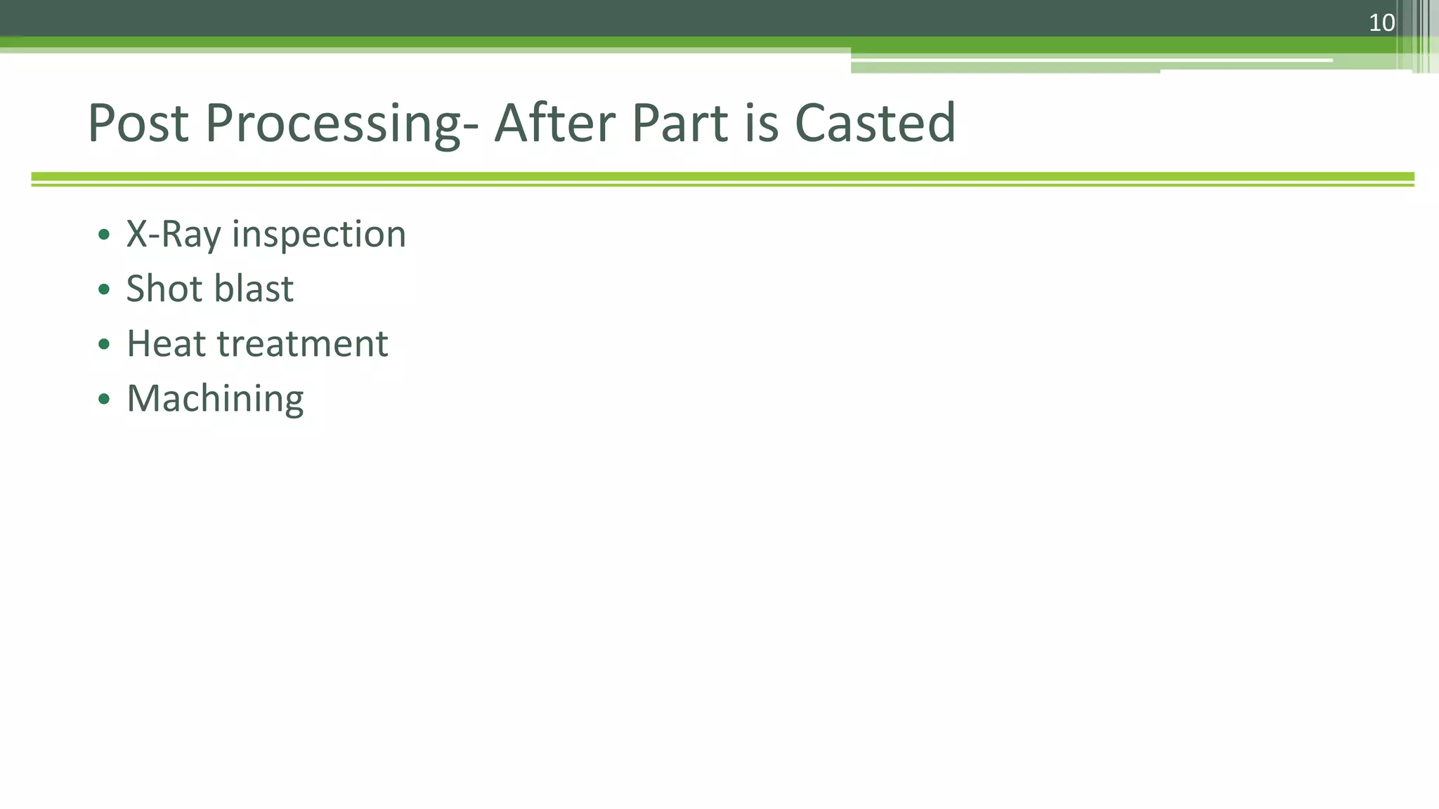 Introduction to casting industry | PPTX