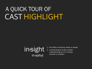 Introduction to CAST HIGHLIGHT - Rapid Application Portfolio Analysis | PDF