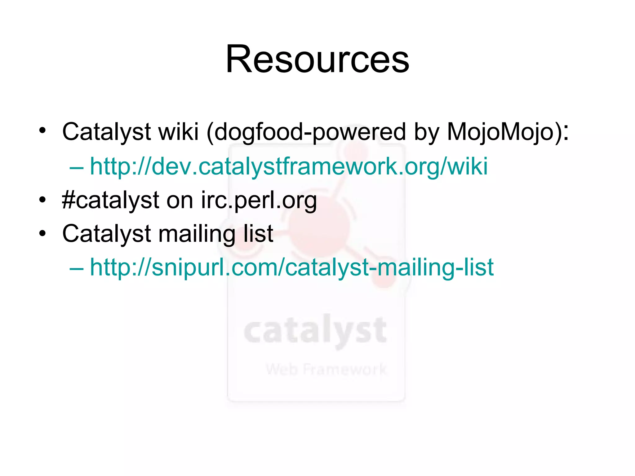 Introduction To Catalyst - Part 1 | PPT