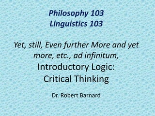 Introduction to Categorical Logic. logic10.ppt