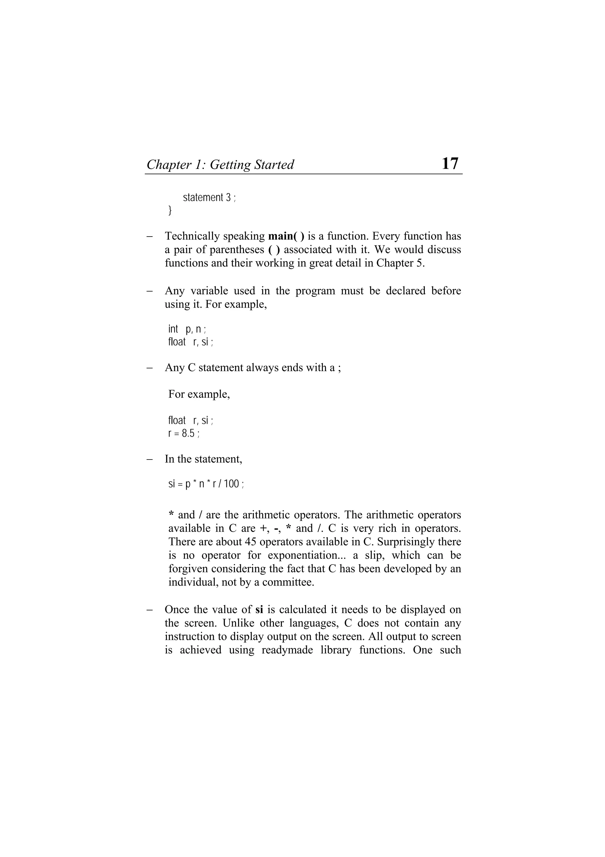 Introduction To C Book For Referencepdf