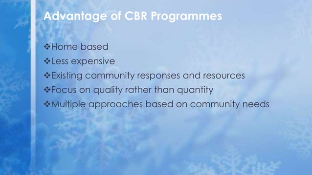 Community Based Rehabilitation Approaches | PPTX